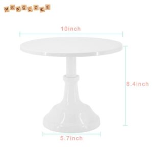 MENGCORE Grand Baker Cake Stand 10 inch Wedding Cake Tools Adjustable Height Fondant Cake Display Accessory for Party bakeware (White)