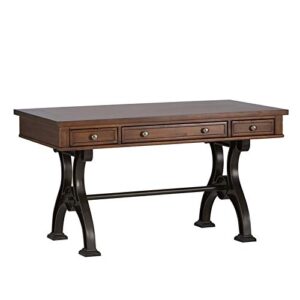 liberty furniture arlington house medium brown complete 2 piece desk