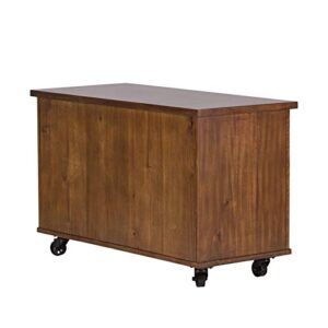 Liberty Furniture Arlington House Medium Brown Complete 2 Piece Desk