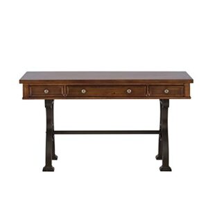 Liberty Furniture Arlington House Medium Brown Complete 2 Piece Desk