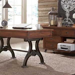 Liberty Furniture Arlington House Medium Brown Complete 2 Piece Desk