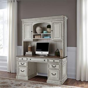 Liberty Furniture Magnolia Manor White Complete 5 Piece Desk