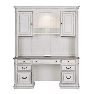 Liberty Furniture Magnolia Manor White Complete 5 Piece Desk