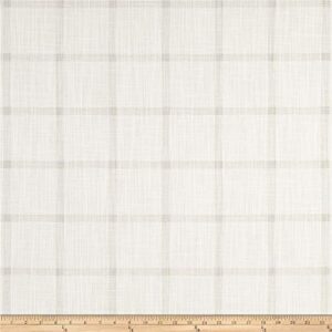 premier prints modern farmhouse aaron windowpane slub canvas french grey, fabric by the yard