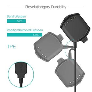 TUSITA Charger Compatible with Garmin Approach S2 S4 - USB Charging Cable 100cm - GPS Golf Watch Accessories