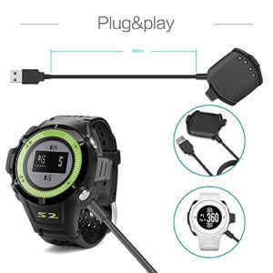 TUSITA Charger Compatible with Garmin Approach S2 S4 - USB Charging Cable 100cm - GPS Golf Watch Accessories