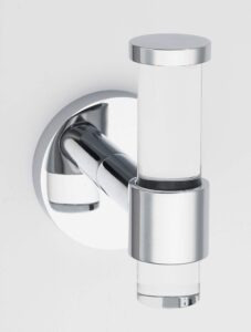 alno a7281-pc alno a7281 contemporary acrylic single bathroom robe/towel wall hook