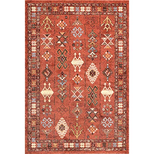 nuLOOM Transitional Tribal Wilma Area Rug, 5' x 8', Orange