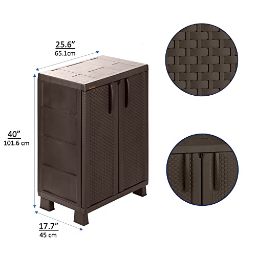 Rimax Storage Cabinets, Brown