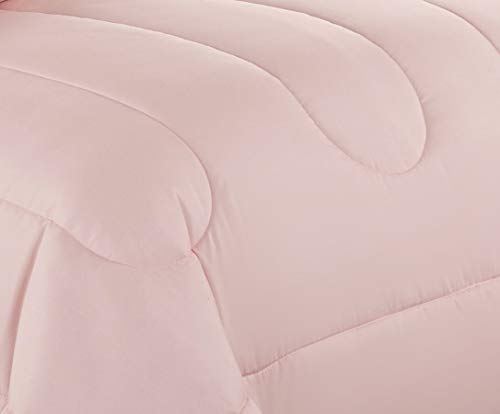 Casa Lightweight Comforter Set, Full, Blush