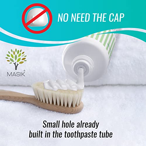 Masik Natural Mint Toothpaste Without Fluoride for Whitening of Teeth, Gums, Sensitivity, Health, with Dead Sea Salt & Essential Oils - | Made in Israel (Mint - 1 Pack)