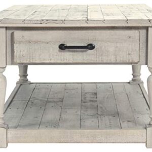 Signature Design by Ashley Shawnalore Rectangular Rustic Cocktail Table, Whitewash