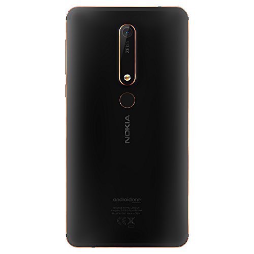 NOKIA 6.1 - Android 9.0 PIE - 32GB microSD - Single Sim Unlocked Smartphone (AT&T/T-Mobile/Metropcs/Cricket/Mint) - 5.Screen - Black (TA-1016)