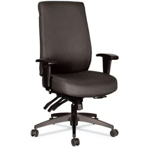 alera alehpt4101 wrigley series 24/7 high performance high-back multi-function task chair - black