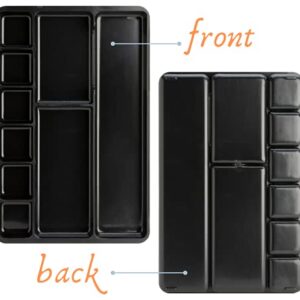 1InTheOffice 9-compartment Drawer Tray Organizer (2 Pack)