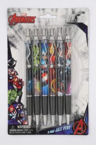 marvel avengers 6 pack of jazz pens