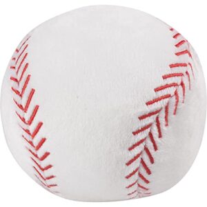 chezmax cute plush decorative round throw pillow home office sofa stuffed s back cushion creative 3d baseball 12cm in diameter