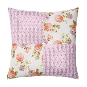 brylanehome alexis 16" sq. pillow, ecru rose beige