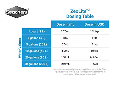 Seachem Zeolite Marine & Freshwater Binding Agent - Ammonia and Heavy Metals 4 L, Grey (1276)