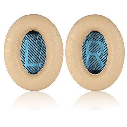 QC25 Replacement Ear Pads, JARMOR Ear Cushion Kit for Bose QuietComfort25, QC35, QuietComfort2, Quiet Comfort 15, Ae2, Ae2i, Ae2w, Sound True, Sound Link Headphones (Apricot)