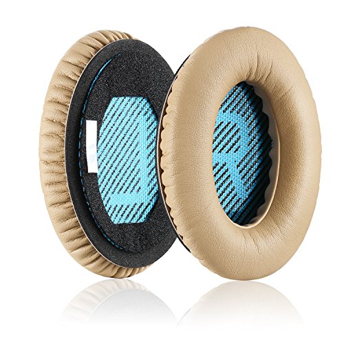 QC25 Replacement Ear Pads, JARMOR Ear Cushion Kit for Bose QuietComfort25, QC35, QuietComfort2, Quiet Comfort 15, Ae2, Ae2i, Ae2w, Sound True, Sound Link Headphones (Apricot)