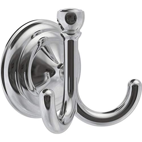 DELTA Windemere 2-Hook Polished Chrome Robe Hook WIN35-PC1