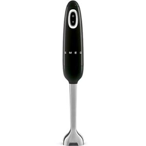 smeg black 50's retro hand blender with champagne giftbox