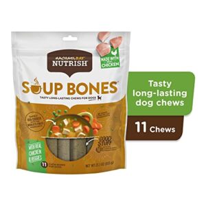 Rachael Ray Nutrish Soup Bones Dog Treats, Chicken & Veggies Flavor, 11 Bones