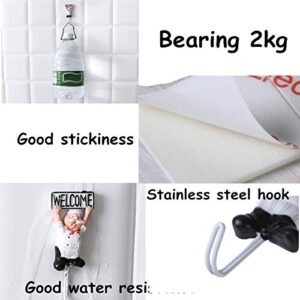 4Pcs Kitchen Cartoon Chef Style Resin Wall Hooks Decorative Cloth Towel Hooks Hanger