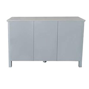 Kings Brand Furniture Evans Sideboard Buffet Console Table Storage Cabinets, White