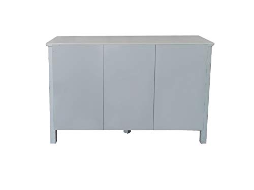 Kings Brand Furniture Evans Sideboard Buffet Console Table Storage Cabinets, White