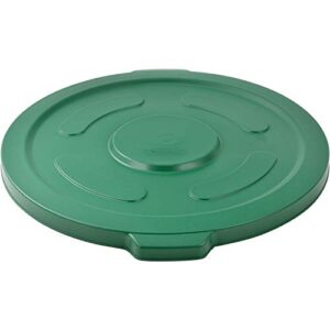 global industrial 55 gallon garbage can lid, green