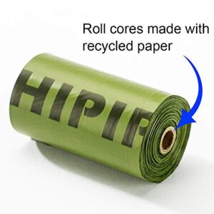 HIPIPET 360 Pack(24 Roll) Dog Poop Bag,Earth-Friendly Partially Biodegradable Poop Bags,15% Thicker and Tougher Leak-Proof Dog Waste Bags.(Green)