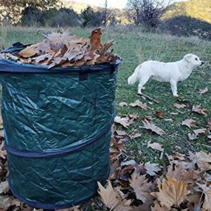 Pop Up Bin Collapsible Organizer Leaf Bag Trash Can 20-Gallon Portable Hanging Folding Organizer Camping Outdoor Garden & Ebook