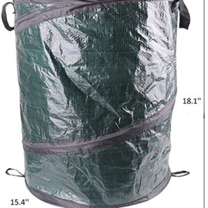 Pop Up Bin Collapsible Organizer Leaf Bag Trash Can 20-Gallon Portable Hanging Folding Organizer Camping Outdoor Garden & Ebook