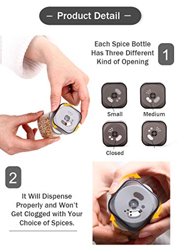 Revolving Spice Rack Organizer Caddy, Rotating Spice Storage for Cabinet and Kitchen, 8 Jar Herb and Spice Countertop Spice Rack(Spices Not Included)