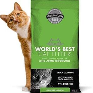 World's Best Cat Litter Original Series 14 Pound Bag ,Outstanding Odor Control, Quick CLUMPING & Easy SCOOPING, PET, People & Planet Friendly