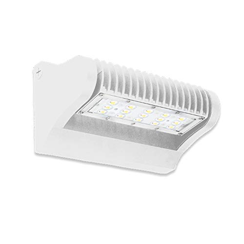 Westgate Rotatable LED Wall Packs 360 Degrees- White Finish - Outdoor Lights Parking Overhead Entrance Yard - Waterproof IP65 - UL Listed - High Lumen 120-277V (40W 3000K Warm White)