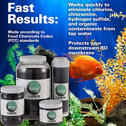 Kolar Labs – Premium Catalytic Activated Carbon – 454g (1lb), Chlorine, Chloramine and Hydrogen Sulfide Removal for Tap Water, Reverse Osmosis Filtration Systems and Aquariums