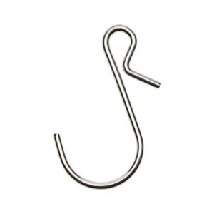 Mini Skater 30 Pcs 1.5 inch Length S Shaped Hanging Hooks Metal Small Silver Hangers with Storage Box for Home Kitchen Bedroom Office Christmas Tree Decorations