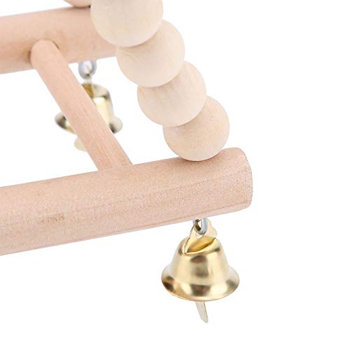 Bird Wooden Climbing Toys, Pet Parrot Toy Wooden Climbing Swing Ladder for Birds Hamster