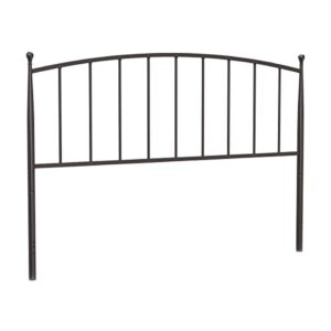 hillsdale warwick king metal headboard, gray bronze