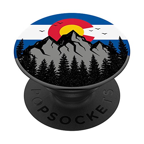 Colorado Rocky Mountains Coloradan State Flag PopSockets Swappable PopGrip