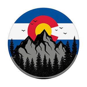 Colorado Rocky Mountains Coloradan State Flag PopSockets Swappable PopGrip