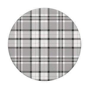 Grey Plaid Popsocket PopSockets PopGrip: Swappable Grip for Phones & Tablets