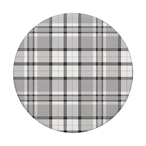 Grey Plaid Popsocket PopSockets PopGrip: Swappable Grip for Phones & Tablets