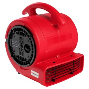 mounto 1/5hp 3 speed 800cfm mini commercial air mover floor dryer fan