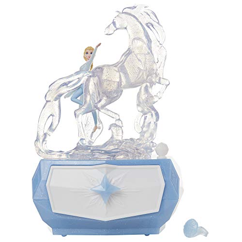 Frozen 2 Elsa & Nok Spirit Animal Horse Jewelry Box with Lights & Sounds! Accessory Ring Included - Perfect for Any Elsa Fan! for Girls Ages 3+