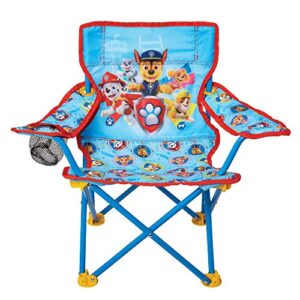 paw patrol kids camping chair, camp fold n go chair with carry bag