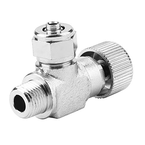 Needle Valve for Aquarium System CO2 Regulator Bubble Counter Fish Tanks Accessory (01# Single Head Micro-metering Valve for Gauge)